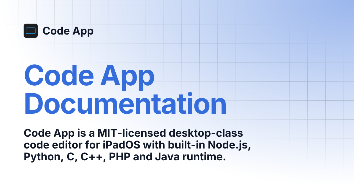 Code App Documentation | Code App